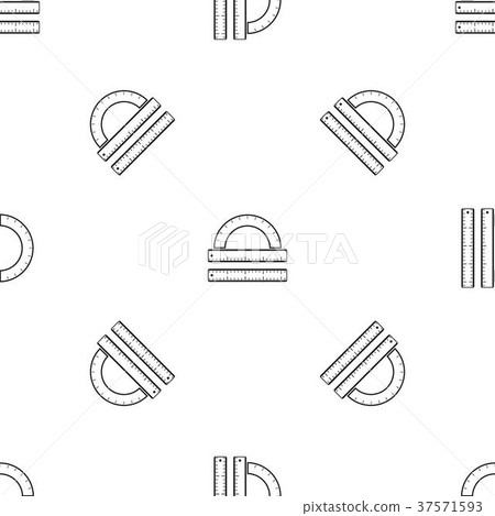 Ruler and protractor pattern seamless black - Stock Illustration ...