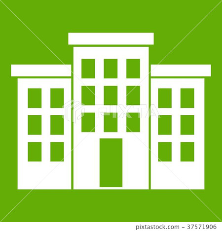 Building icon green - Stock Illustration [37571906] - PIXTA