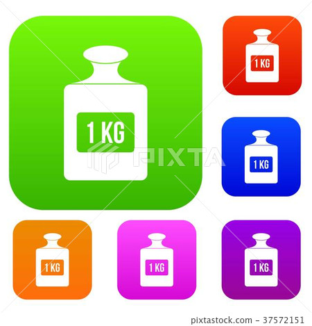 One kilogram weight pattern, simple style - Stock Illustration ...