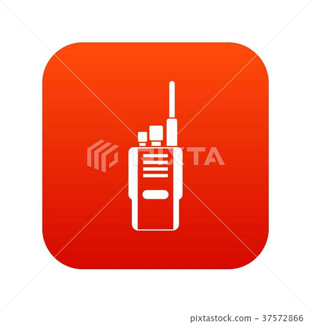 Radio icon digital red - Stock Illustration [37572866] - PIXTA