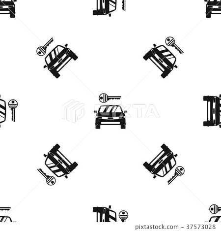 Car and key pattern seamless black - Stock Illustration [37573028] - PIXTA