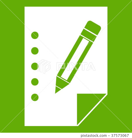 Notebook icon green - Stock Illustration [37573067] - PIXTA
