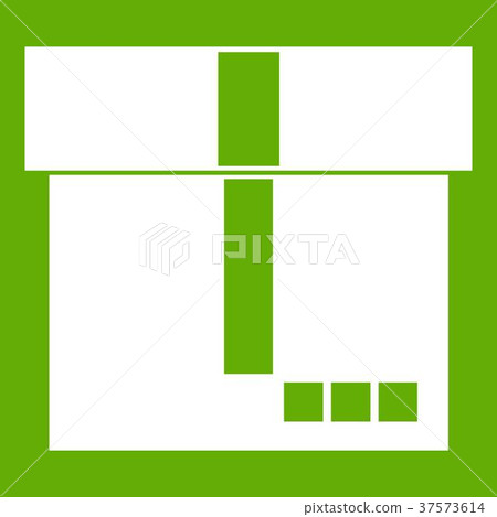 Box icon green - Stock Illustration [37573614] - PIXTA