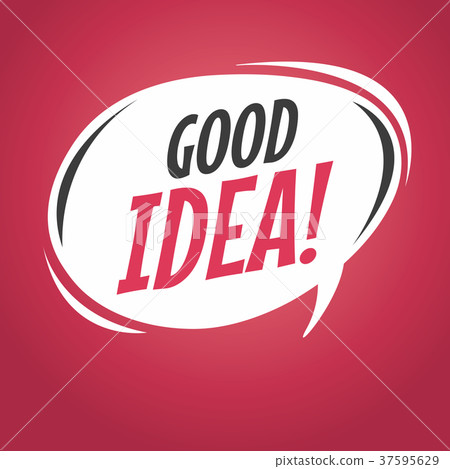 good idea cartoon speech bubble-插圖素材 [37595629] - PIXTA圖庫