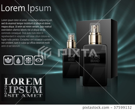 Mens perfume with package box - Stock Illustration [37599132] - PIXTA