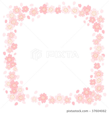 Cherry tree frame - Stock Illustration [37604082] - PIXTA
