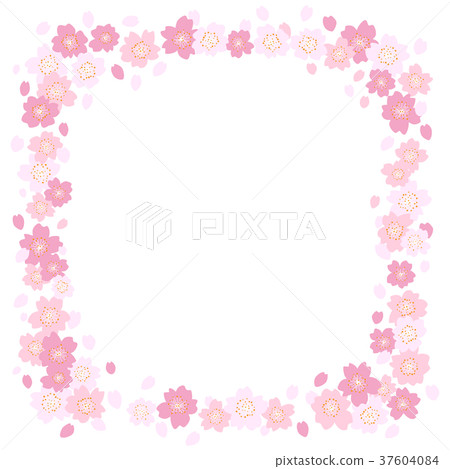 Cherry tree frame - Stock Illustration [37604084] - PIXTA