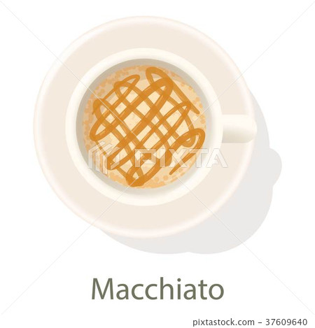 Macchiato icon, cartoon style - Stock Illustration [37609640] - PIXTA