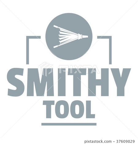 Smithy tool logo, simple gray style - Stock Illustration [37609829] - PIXTA