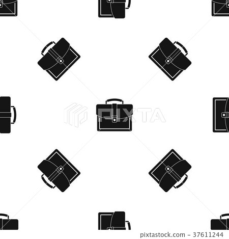 Business briefcase pattern seamless black - Stock Illustration ...