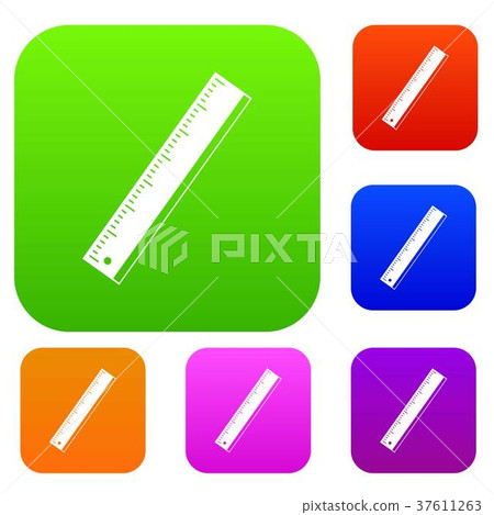Yardstick set color collection - Stock Illustration [37611263] - PIXTA