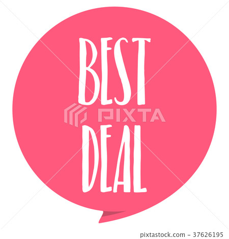 Best Deal tag. Red color, isolated on white. - Stock Illustration ...