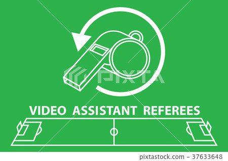 The video assistant referee football. - Stock Illustration [37633648 ...