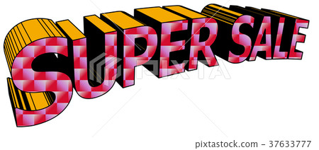 American comic style 3D character SUPERSALE - Stock Illustration ...
