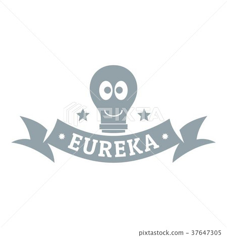 Eureka logo, simple gray style - Stock Illustration [37647305] - PIXTA