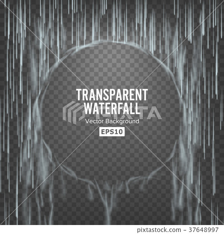 Transparent Waterfall Vector. - Stock Illustration [37648997] - PIXTA