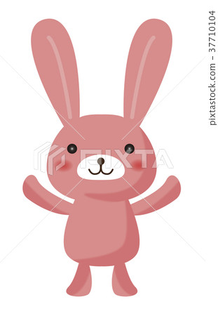 Pink rabbit - Stock Illustration [37710104] - PIXTA