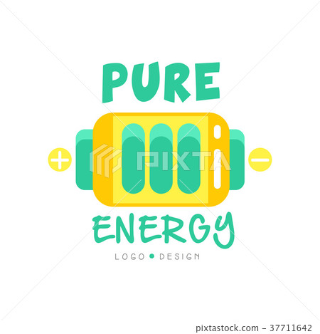 Pure energy logo original design with colorful - Stock Illustration ...