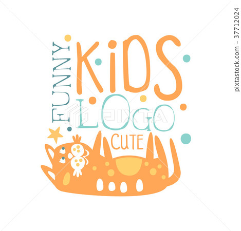 Funny cute kids logo, baby shop label, fashion - Stock Illustration ...