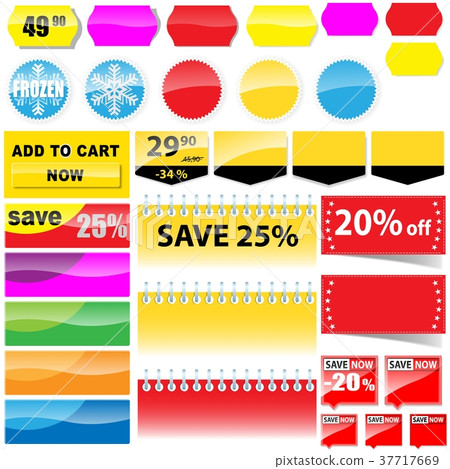 Shopping Retail Sales Tags - Stock Illustration [37717669] - PIXTA