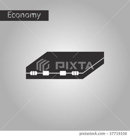 black and white style icon Business case-插圖素材 [37719108] - PIXTA圖庫