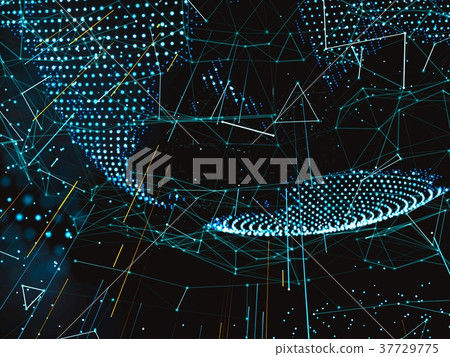 Digital representation of world. 3d illustration - Stock Illustration ...