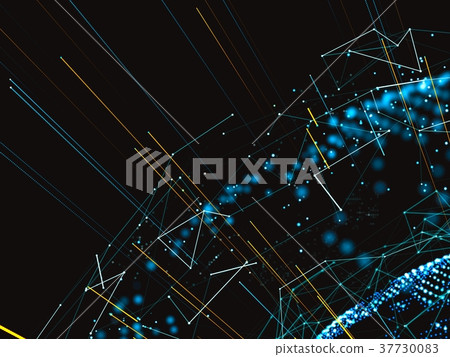 Digital representation of world. 3d illustration - Stock Illustration ...