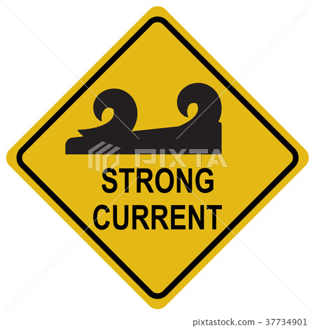 Strong Current sign icon-插圖素材 [37734901] - PIXTA圖庫