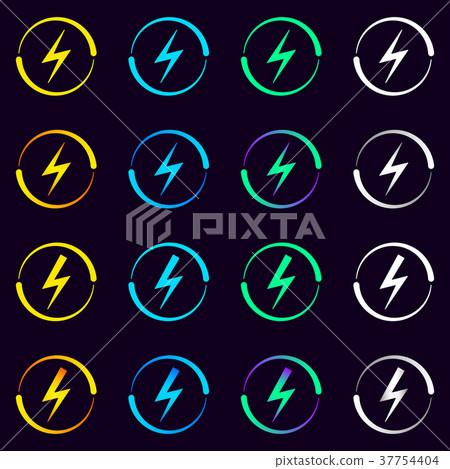 Collection of Electrical Signs. Vector - Stock Illustration [37754404 ...