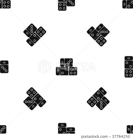 Three dice cubes pattern seamless black - Stock Illustration [37764250 ...