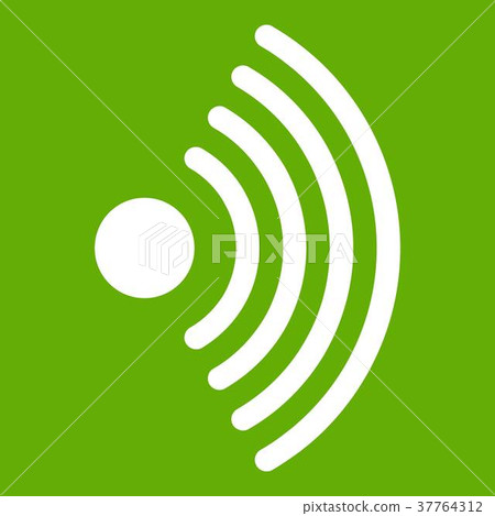 Wireless network symbol icon green - Stock Illustration [37764312] - PIXTA