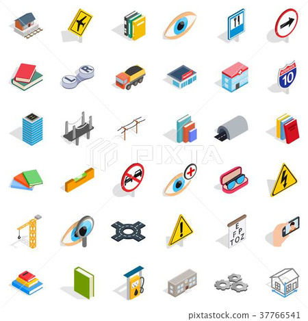 Project icons set, isometric style - Stock Illustration [37766541] - PIXTA
