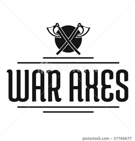Axe logo, simple black style - Stock Illustration [37766677] - PIXTA