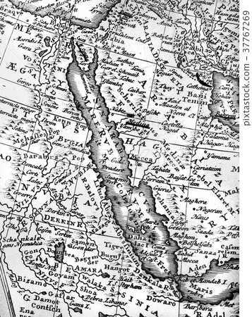 Old World Map Red Sea - Stock Photo [37767269] - PIXTA