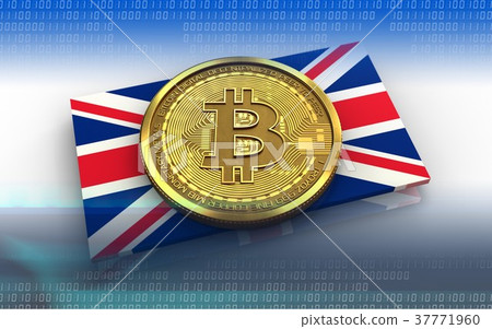 3d bitcoin UK flag - Stock Illustration [37771960] - PIXTA