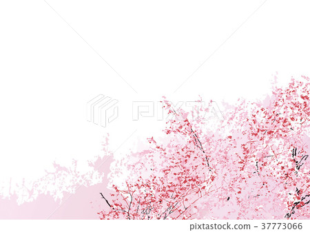 Sakura full diagonal simple blue - Stock Illustration [37773066] - PIXTA