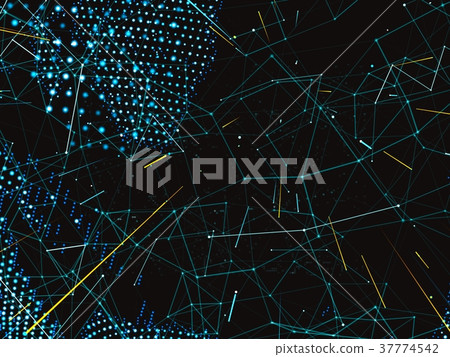 Abstract representation of the digital world - Stock Illustration ...