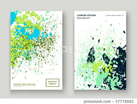 Neon cyan green explosion paint splatter artistic - Stock Illustration ...
