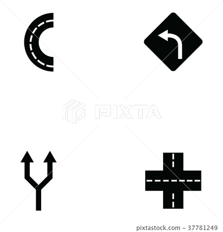 road icon set - Stock Illustration [37781249] - PIXTA