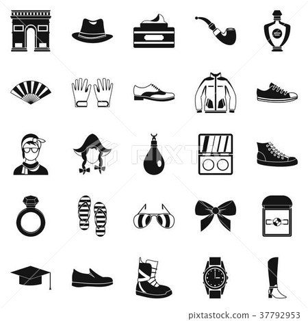 Vogue icons set, simple style - Stock Illustration [37792953] - PIXTA