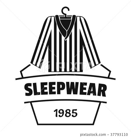 Sleepwear logo, simple black style - Stock Illustration [37793110] - PIXTA