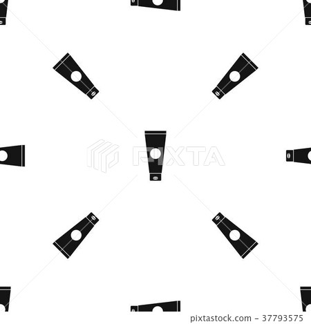 Cream tube pattern seamless black-插圖素材 [37793575] - PIXTA圖庫