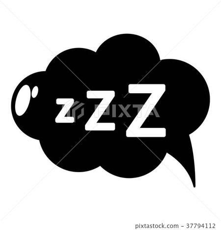 Snoring icon, simple style - Stock Illustration [37794112] - PIXTA