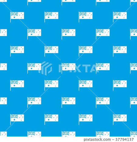 Australian flag pattern seamless blue - Stock Illustration [37794137 ...