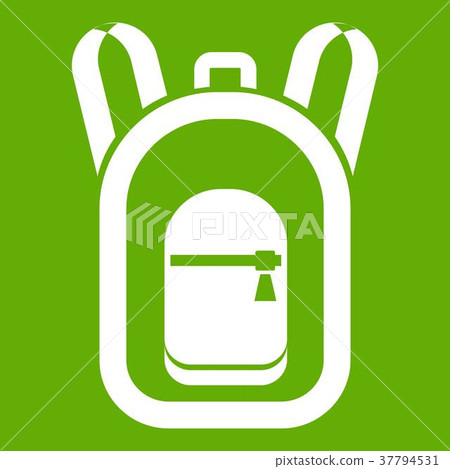Backpack icon green - Stock Illustration [37794531] - PIXTA