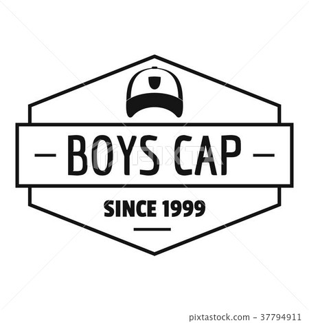Cap logo, simple black style - Stock Illustration [37794911] - PIXTA