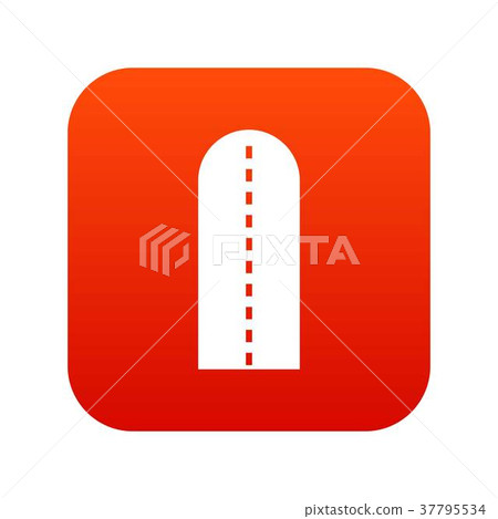 Long way icon digital red - Stock Illustration [37795534] - PIXTA