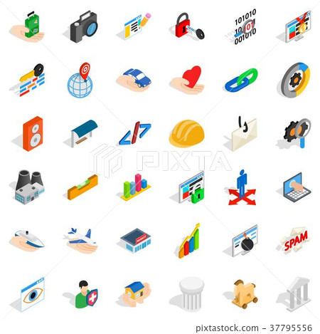 Web icons set, isometric style - Stock Illustration [37795556] - PIXTA