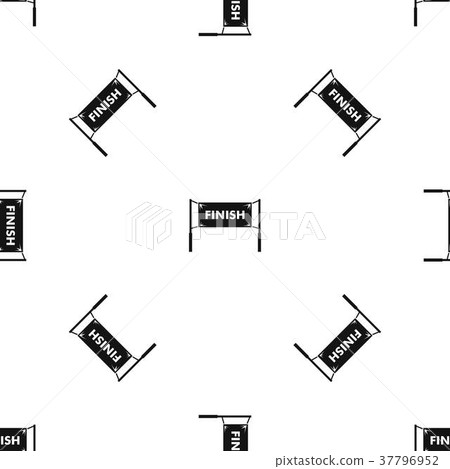Finish line gates pattern seamless black - Stock Illustration [37796952 ...