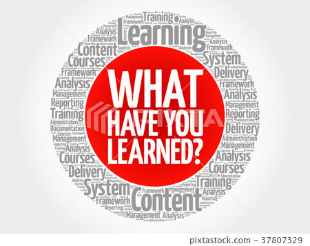 What Have You Learned? circle - Stock Illustration [37807329] - PIXTA
